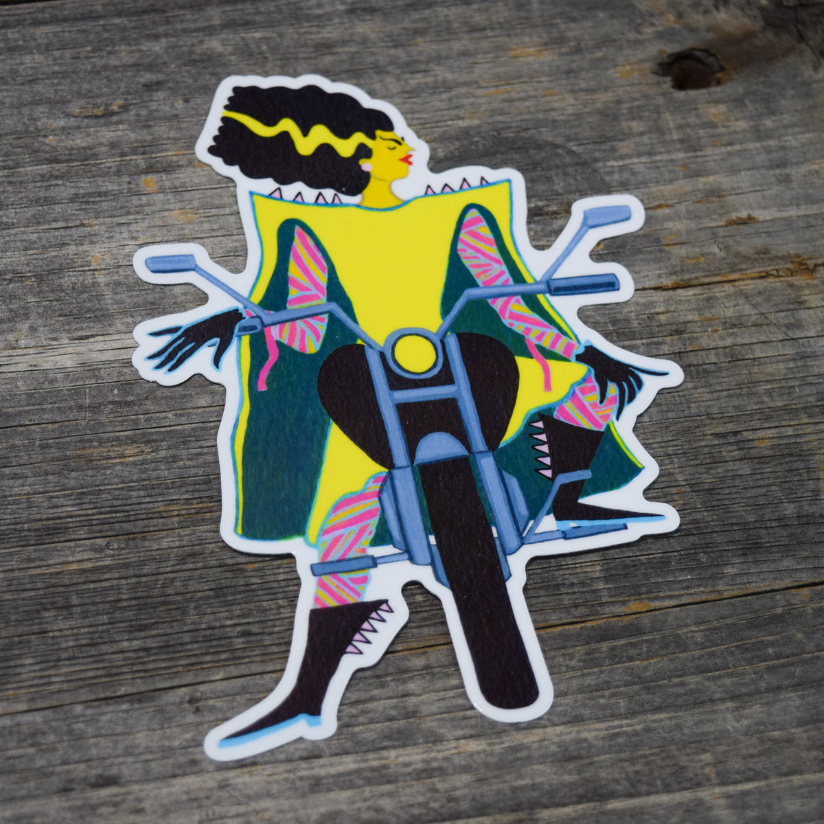 Bride of Frank Biker Vinyl Sticker – Quiet Tide Goods